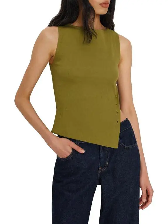 REFORMATION Hudson Knit Tank - Pear