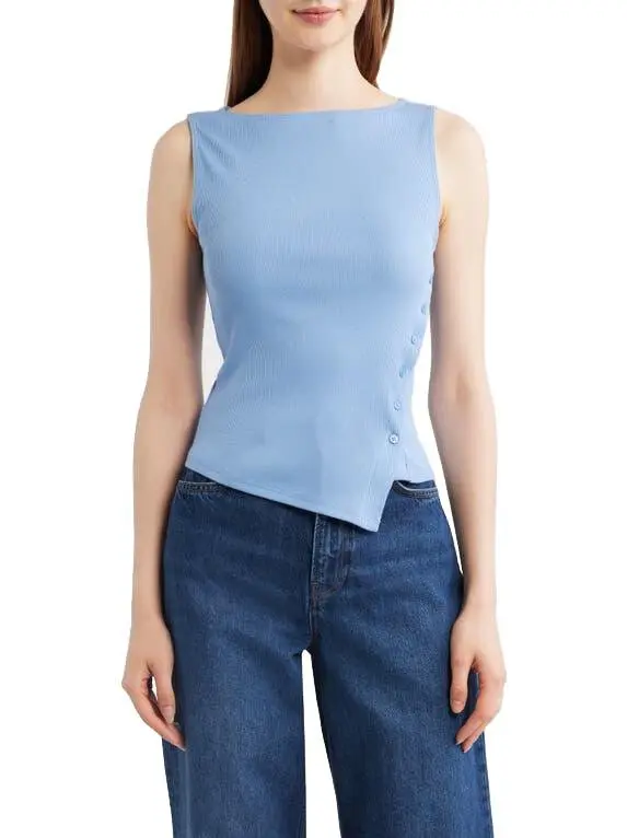 REFORMATION Hudson Knit Tank - Skyline