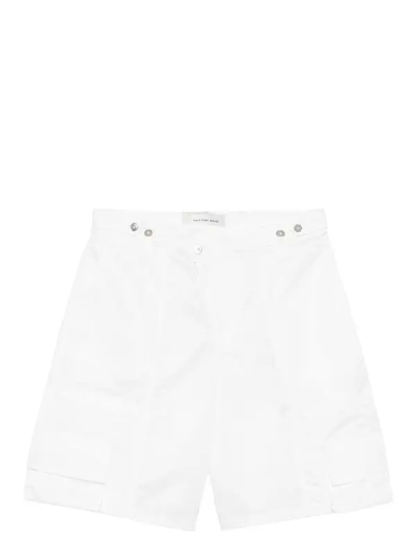 FENG CHEN WANG Knee-length Cargo Shorts - White