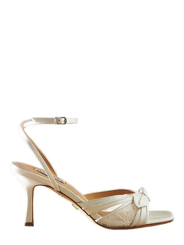 Badgley Mischka Joselyn Stiletto Heel Sandals - White