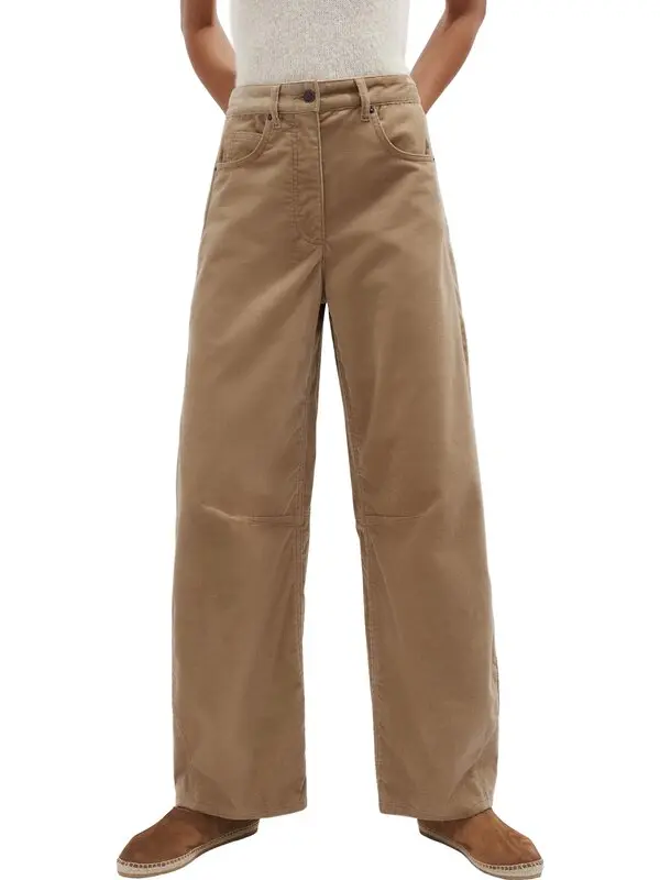 ME+EM Washed Cord Extreme Seam Pant - Latte
