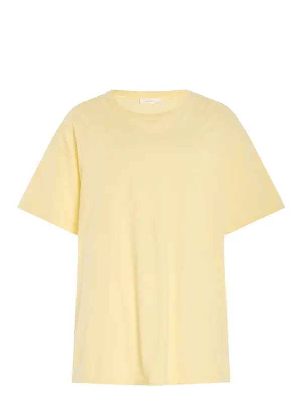 THE ROW Nadina Cotton-jersey T-shirt - Yellow