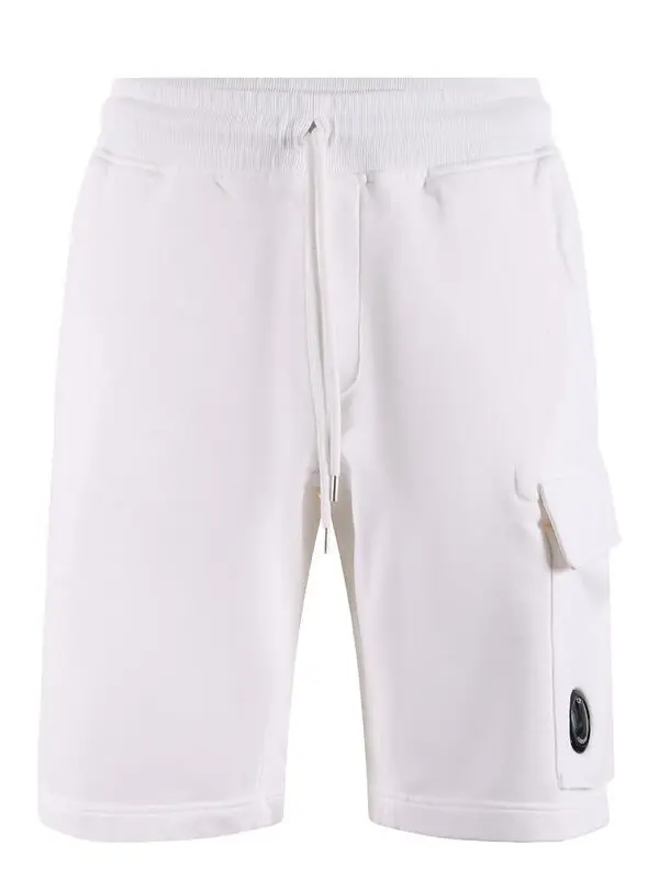 C.P. COMPANY Cotton Shorts - White