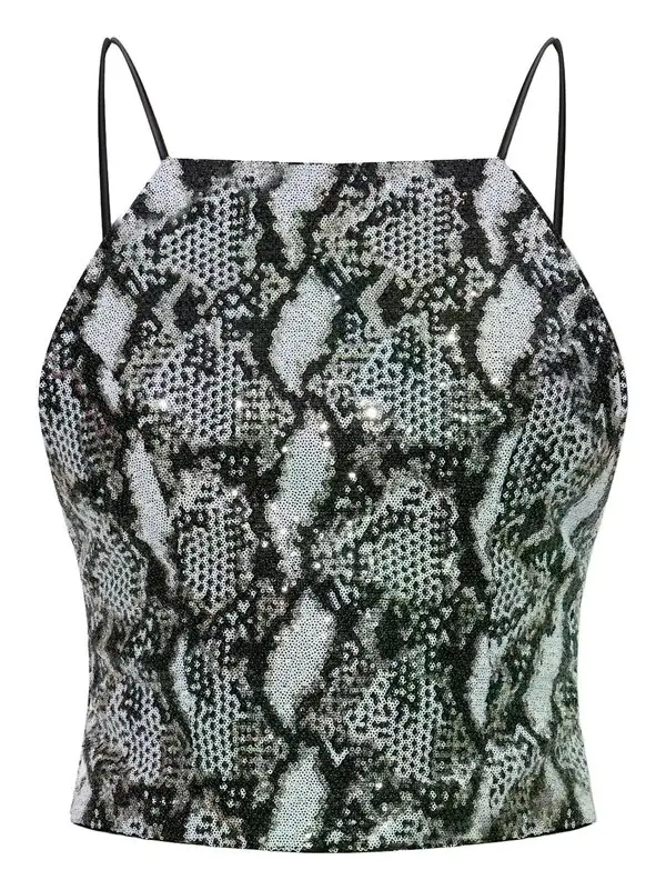 IRO PARIS Assane Printed Top - Grey