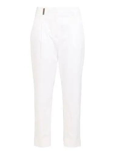 Peserico Tapered Stretch Pants - White