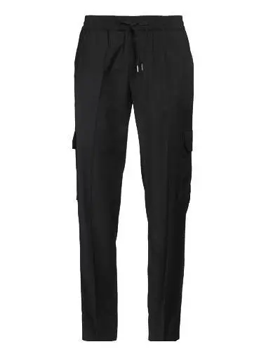 Sandro Cargo Pants In Wool Blend - Black