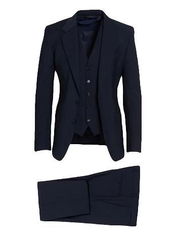 Dolce & Gabbana Suit Midnight Size Wool, Polyester, Eco Polyester - Blue