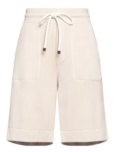 Brunello Cucinelli Knitted Bermuda Shorts - Beige
