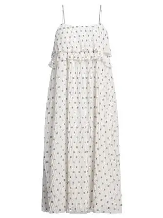 GANNI Midi Dress - White