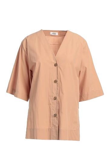 OTTOD'AME V-neck Short Sleeve Shirt - Camel