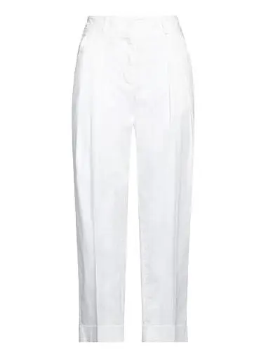 Peserico Tapered Poplin Pants - White