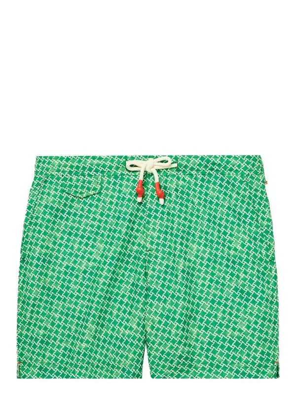 Orlebar Brown Standard Slim-fit Printed Swim Shorts - Green