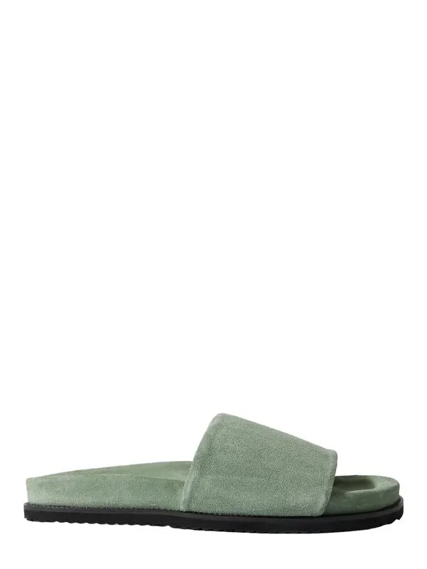 Mr P. David Regenerated Suede Evolo® Sandals - Green