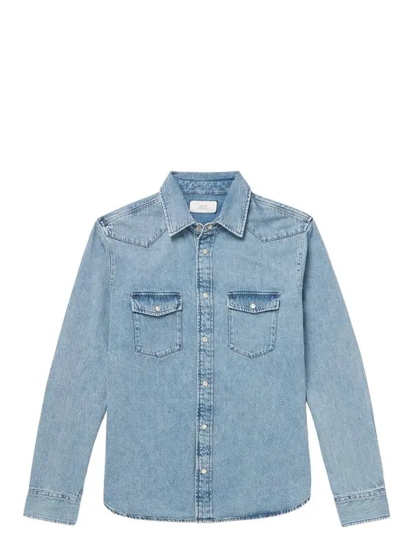 Mr P. Denim Western Shirt - Blue
