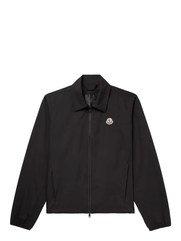 Moncler Evandro Logo-appliquéd Shell Jacket - Black
