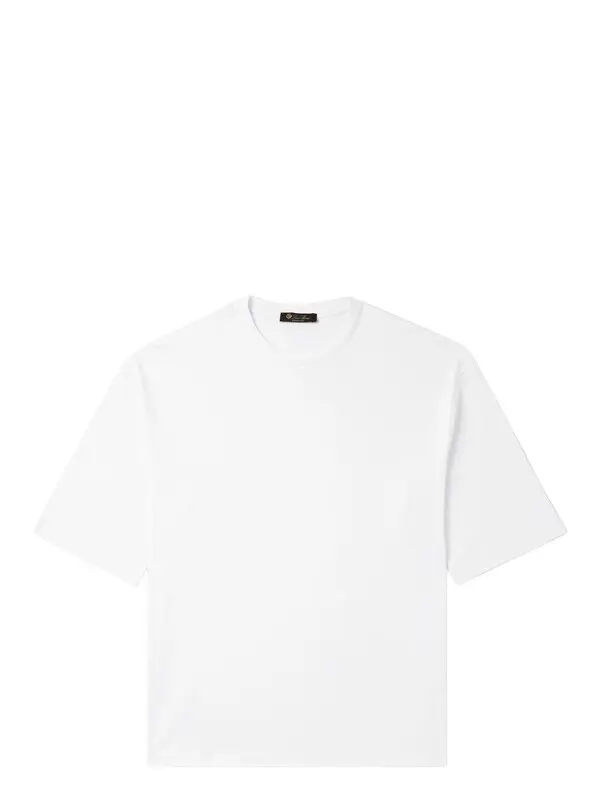 Loro Piana Tremezzo Sea Island Cotton-jersey T-shirt - White