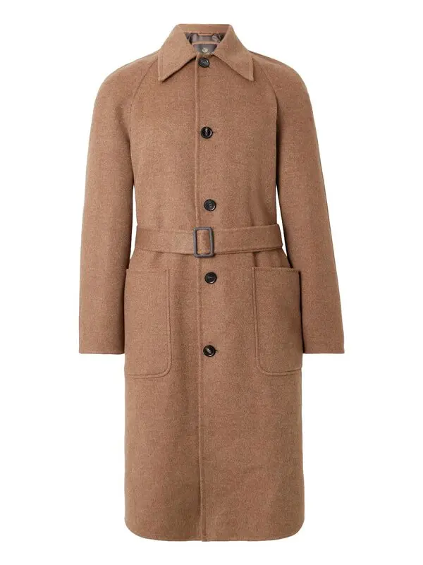 Loro Piana Owen Belted Rain System® Cashmere Coat - Brown
