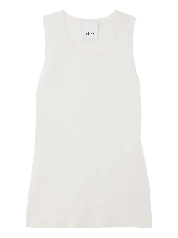 ALLUDE Cashmere Tank - Cream