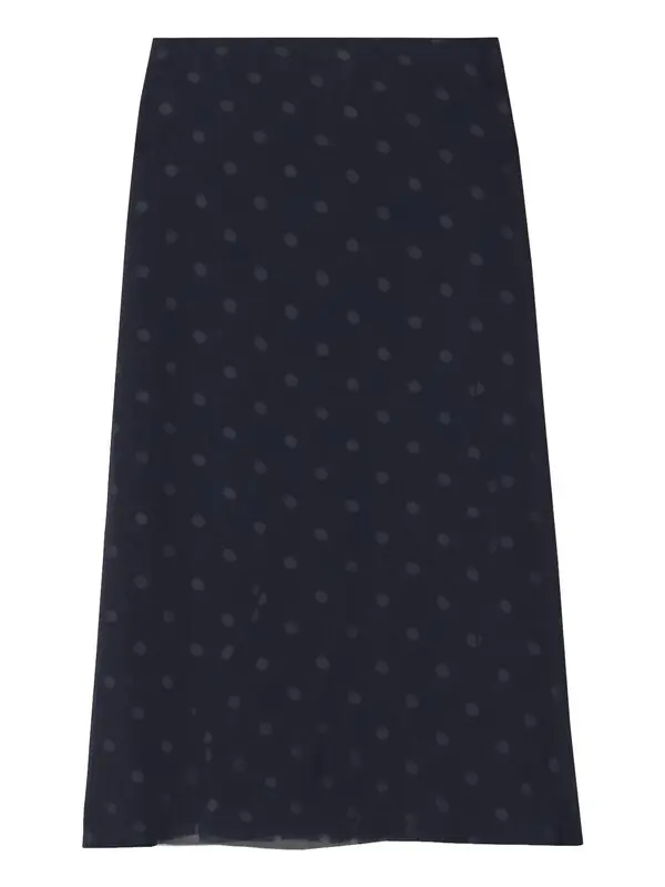 Acne Studios Layered Polka-dot Skirt - Blue