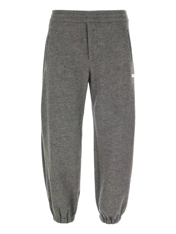 Alexander McQueen Logo-plaque Track Pants - Grey