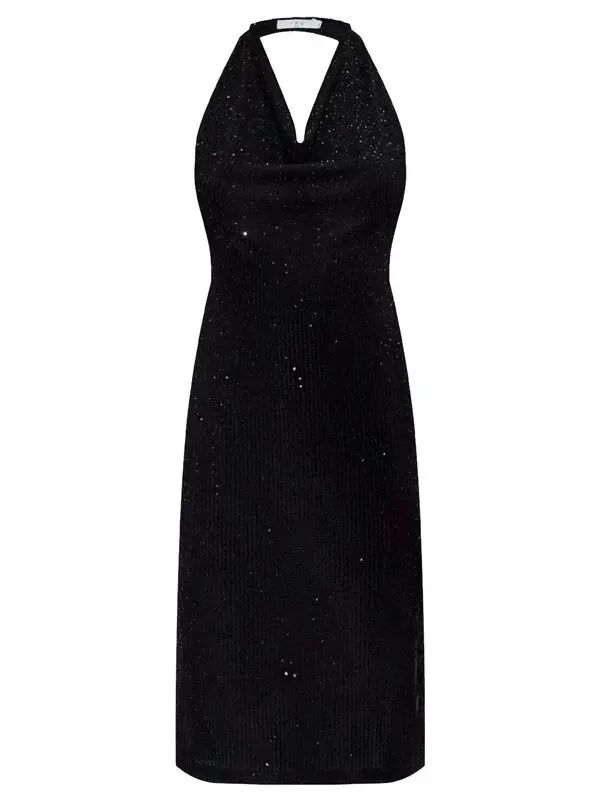IRO PARIS Cowl Neck Dress - Black
