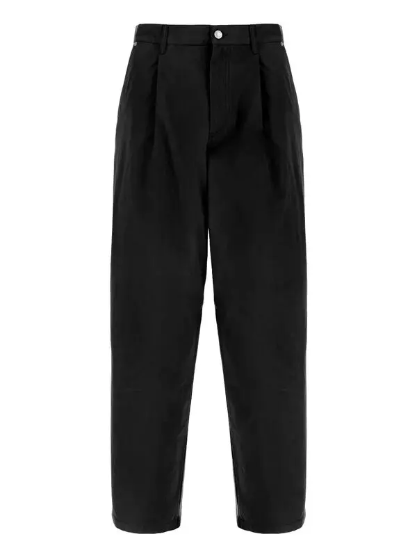 Moschino Pleat-detail Trousers - Black