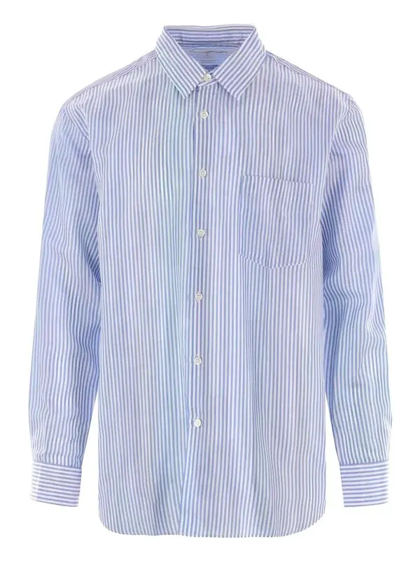 Comme Des Garçons Striped Shirt - Blue