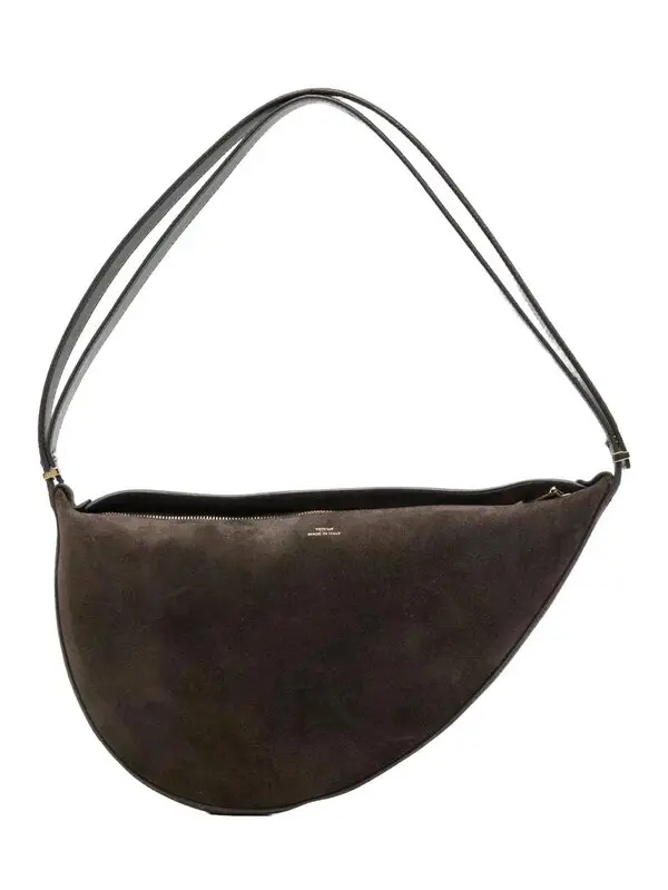 TOTEME Suede Scooped Sling Shoulder Bag - Brown