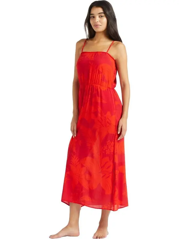 Vilebrequin Flower Power Long Dress - Lipstick