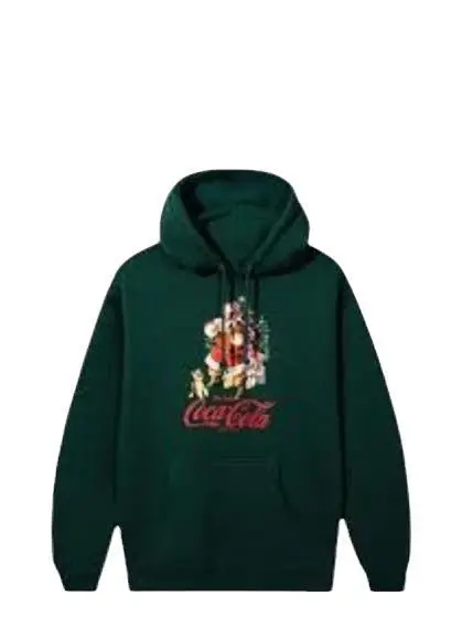 ANTI SOCIAL SOCIAL CLUB X Cocacola Santa Hoodie - Green