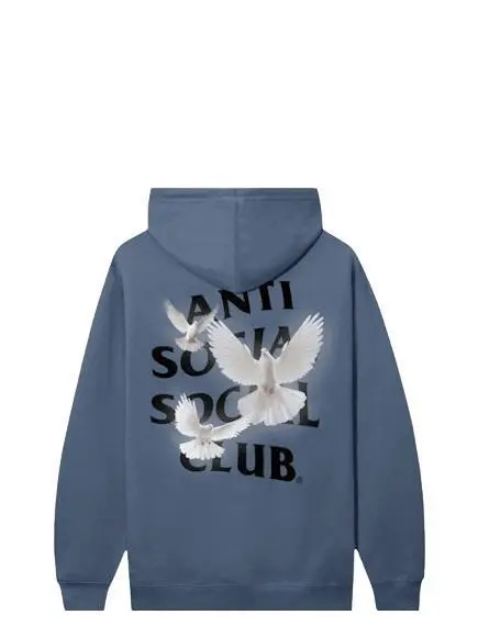 ANTI SOCIAL SOCIAL CLUB Appreciate Life Hoodie - Storm Blue