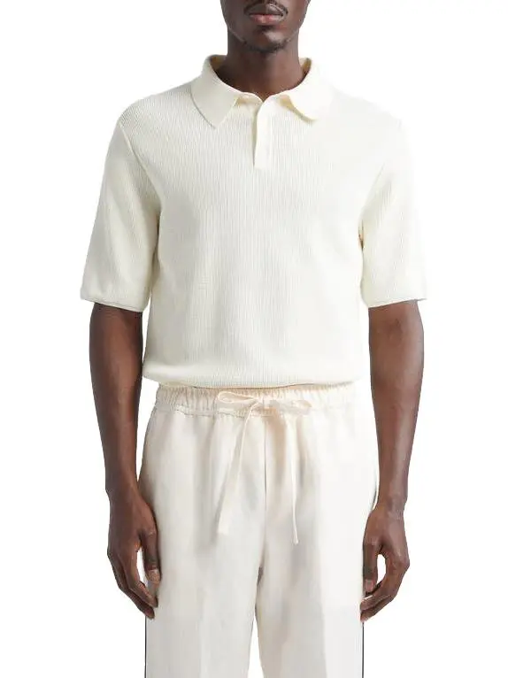 Dolce & Gabbana Cotton Knit Polo - W0001 Natural White