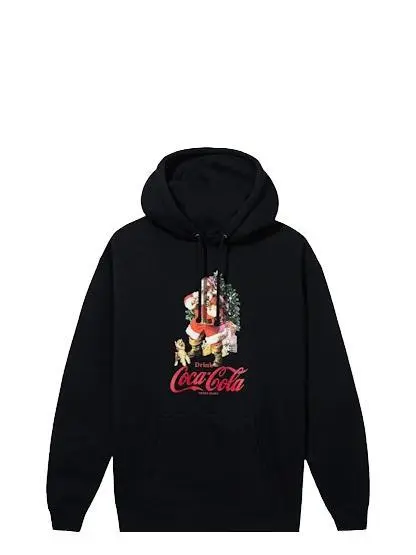 ANTI SOCIAL SOCIAL CLUB X Coca-cola Santa Hooded Sweatshirt - Black