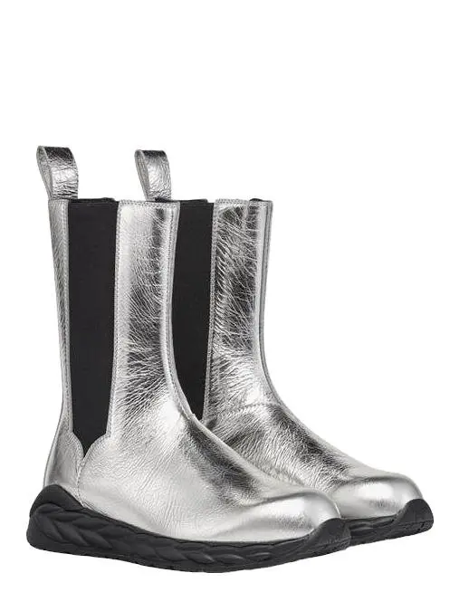 Mcm Skywander Ankle Boots - Silver