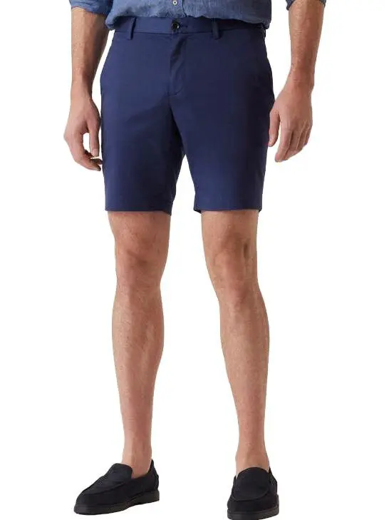 DEKE Oasis Luxeflex Twill Bermuda Shorts - Indigo