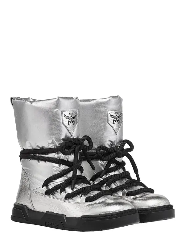 Mcm Skyward Ankle Boots - Silver