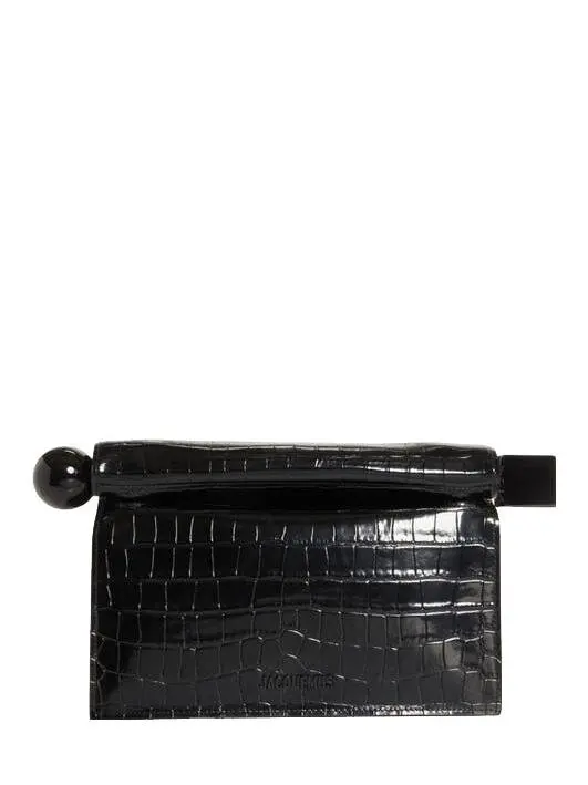 Jacquemus La Pochette Rond Carré Clutch - Black 990