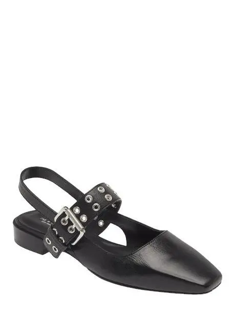 Rag & Bone Astra Mary Jane Slingback Flat - Blk