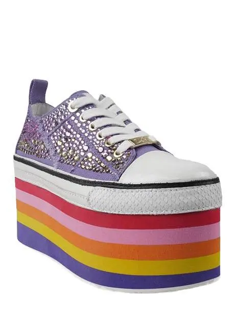 ZIGI Britty Platform Sneakers - Purple Canvas