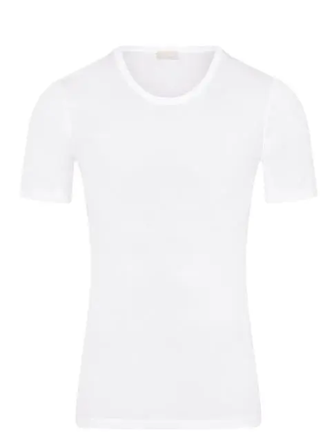 Hanro Cotton Pure Fitted Cotton Crew Neck T-shirt - White