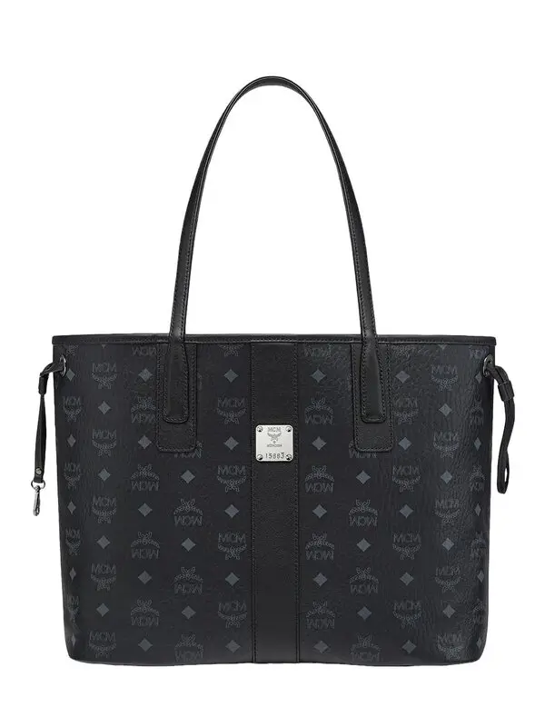 Mcm Medium Liz Reversible Shopper - Black