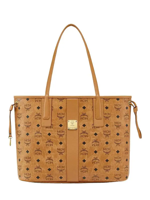 Mcm Medium Liz Reversible Shopper - Cognac