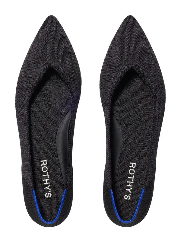 Rothy's The Point Ii Flat - Black