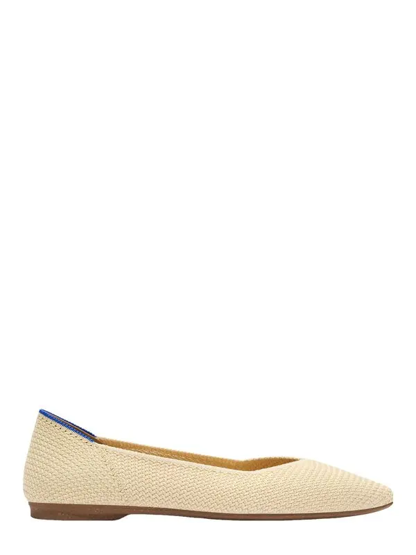 Rothy's The Point Ii Flat - Marzipan Woven