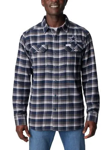Columbia Dallas Cowboys Flare Gun Flannel Button-up Shirt - Navy