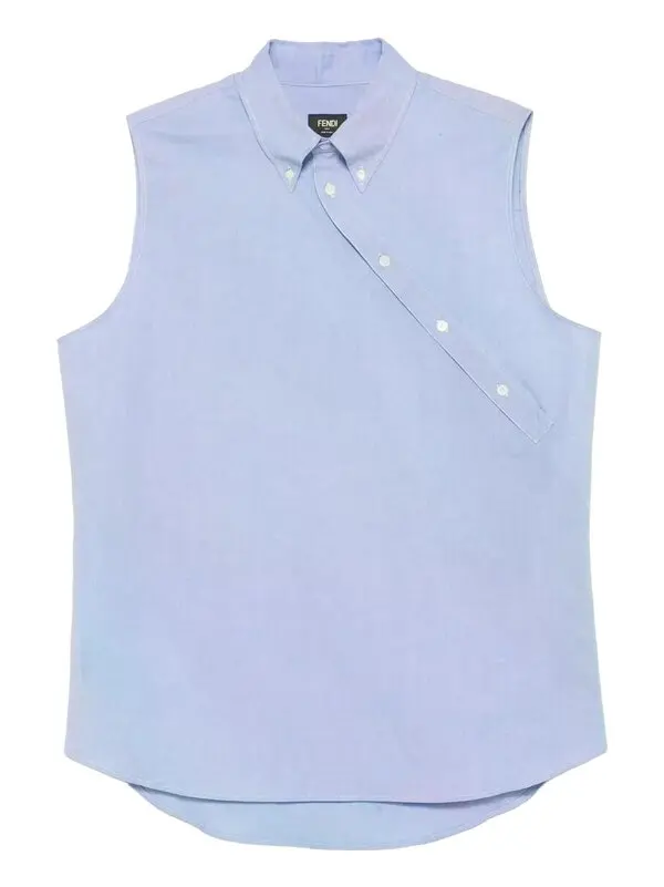Fendi Asymmetric Shirt - Blue