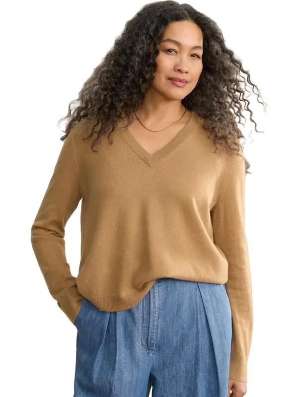 Jenni Kayne Flynn Cashmere Sweater - Camel