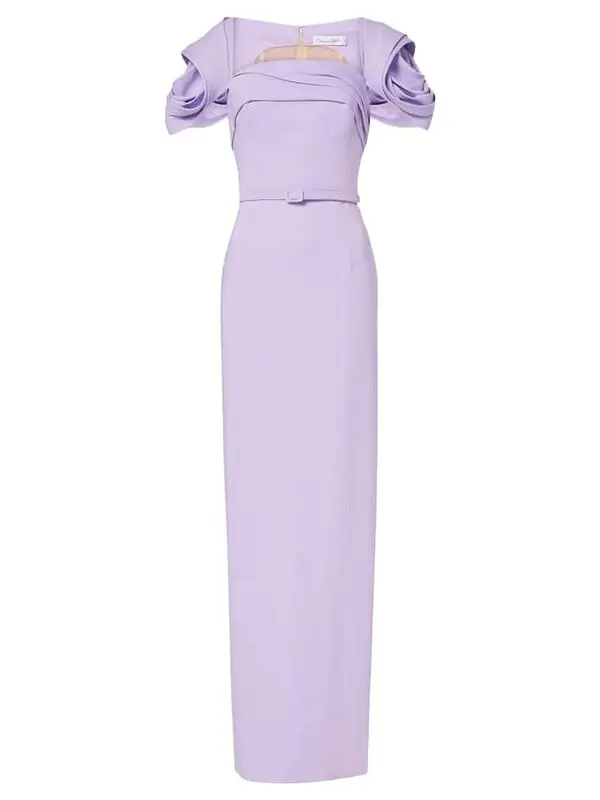 Oscar De La Renta Rosette Gown - Purple