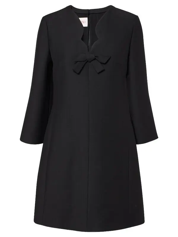Valentino Garavani Crepe Couture Mini Dress - Black