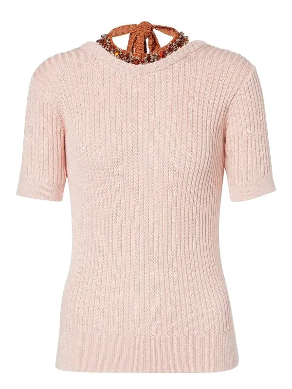 Dries Van Noten Embroidered Sweater - Pink